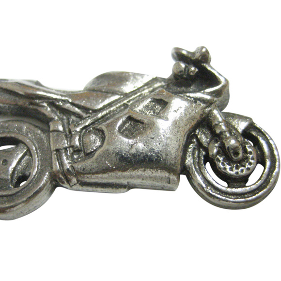 Kiola Designs | Other | Silver Toned Textured Modern Motorcycle Magnet ...